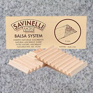 Savinelli: 6mm BALSA SYSTEM FILTERS - 4Noggins.com